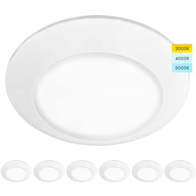 Luxrite 4 Inch LED Disk Light, 10W, 3 CCT Color Selectable, Dimmable ...