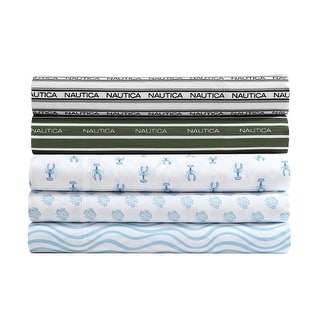 Nautica Ocean Breeze Cooling Printed Sheet Set - Bed Bath & Beyond ...