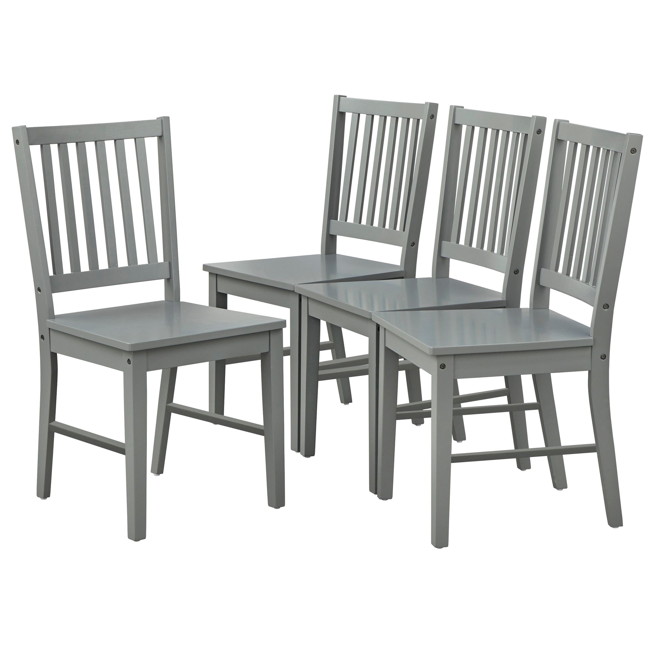 Simple Living Solid Wood Slat Back Dining Chairs Set Of 4 Bed Bath