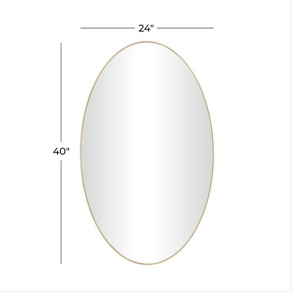 Multiple Frame Finishes and Sizes Modern Contemporary Oval Wall Mirror ...