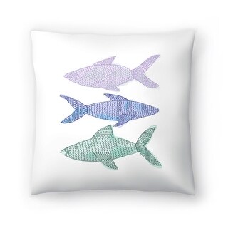 Tribal Fish Trio - Decorative Throw Pillow - Bed Bath & Beyond - 31034079