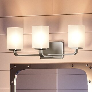 Luxury Contemporary Bath Light, 8.5"H x 23.5"W, with Modern Farmhouse ...