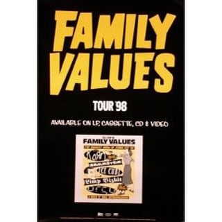Korn Family Values Tour 98 Poster Item Rar99914539 - Bed Bath & Beyond ...