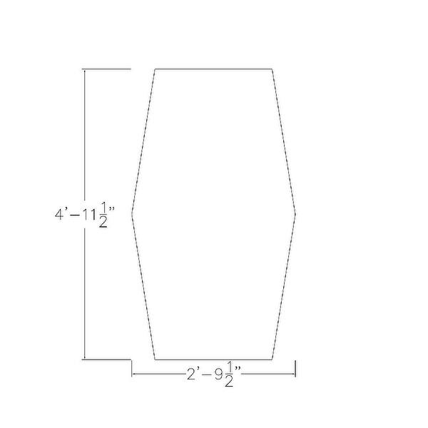 Small 3x5 Hexagon Irregular Conference Table Post Legs Power And Data ...