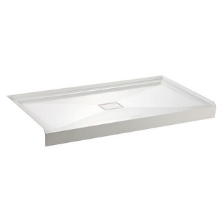 Kingston Brass Dominica Acrylic Single Threshold Shower Base with ...