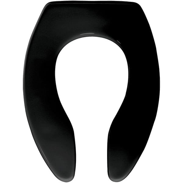 Bemis Elongated Commercial Plastic Open Front Less Cover Toilet Seat ...