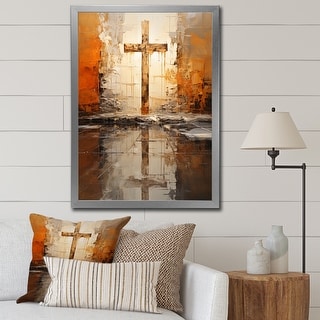 Designart "Christianity Christian Devotion" Christianity Framed Canvas ...