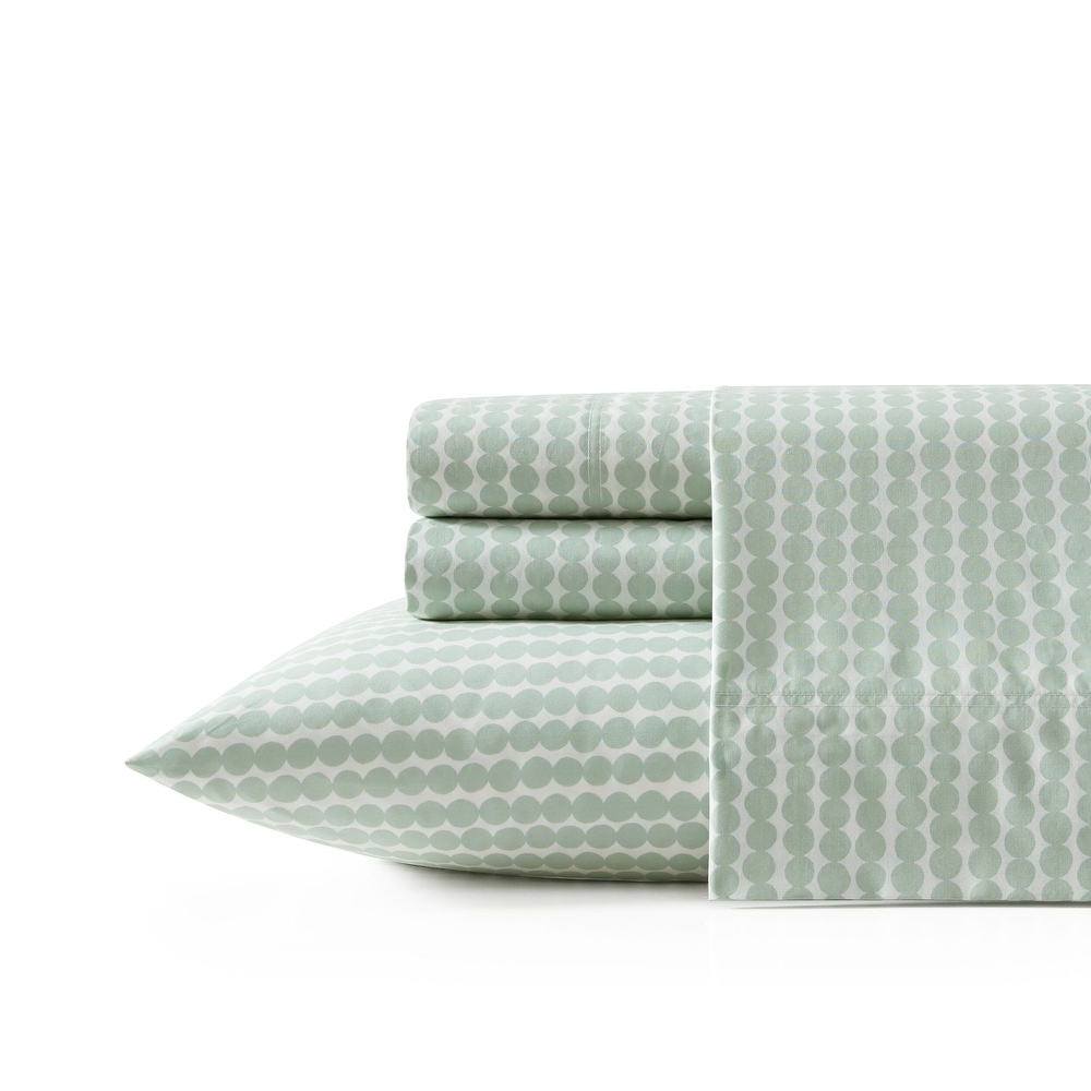 light green patterned sheets