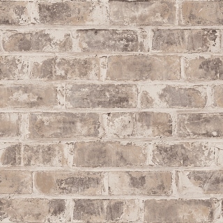 Fine Decor Warrick Taupe Brick Wallpaper - N/A - Bed Bath & Beyond ...