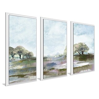 "Rusty Blue Sky" Print on Floating Canvas Set of 3 - Bed Bath & Beyond ...