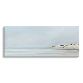 Stupell Soft Blue Beach Landscape Canvas Wall Art Design by Rick Fleury ...