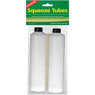Coghlan's Squeeze Tubes (2 Pack) Camping Reusable Food Container - 6 oz ...