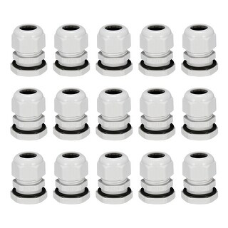 Cable Gland Waterproof Plastic Conenector Adjustable Locknut 15 Pcs ...