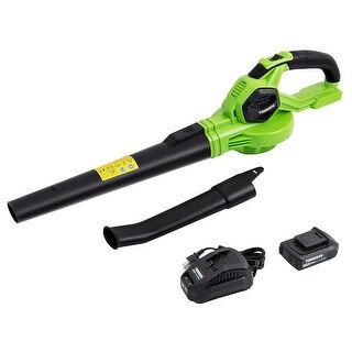 20V Cordless Leaf Blower with Battery and Charger, Electric Leaf Blower ...