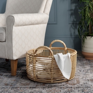 SAFAVIEH Home Collection Tyra Basket - 20" W x 20" D x 14" H - Bed Bath ...