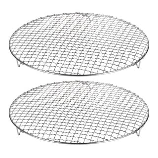 2-Pack Cooling Rack, Round Baking Rack with 20mm Legs Silver - Bed Bath ...