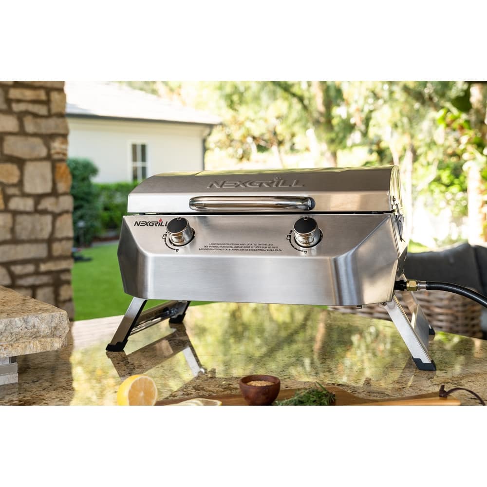 Nexgrill Stainless Steel 2-Burner Portable Propane Grill - On Sale ...