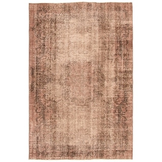 ECARPETGALLERY Hand-knotted Color Transition Brown Wool Rug - 5'4 x 8'2 ...