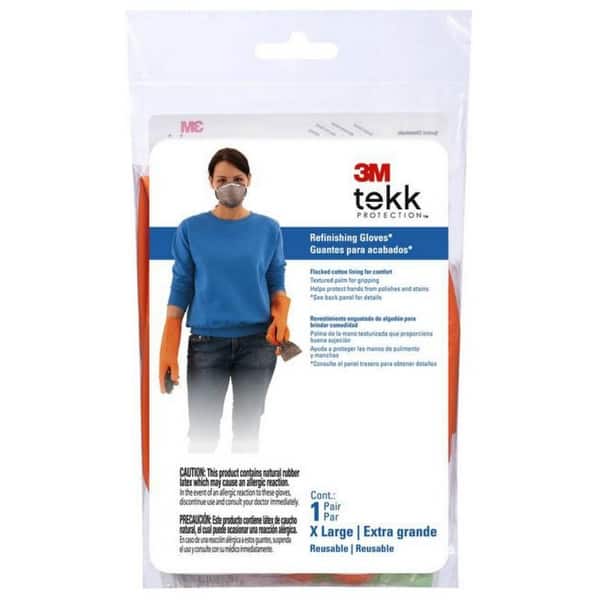 3M 90016T Tekk Protection Refinishing Gloves, Large - Bed Bath & Beyond ...