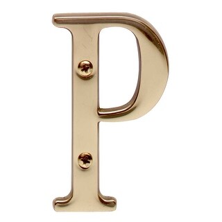 Solid Bright Brass Letter P House Letters 3 Renovators Supply - Bed ...