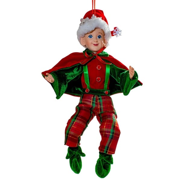 Kurt Adler 15-Inch Kringle Klaus Elf Plaid Pants Ornament - Bed Bath ...