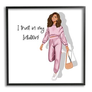 Stupell Trust My Intuition Woman Framed Giclee Art Design by Saba Rauf ...
