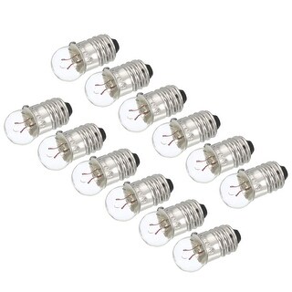 30Pcs E10 Screw Base Bulbs DC 6V Mini Miniature Lights, Warm Yellow ...
