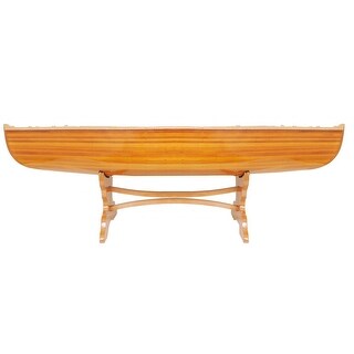 Authentic Real Wood Canoe Coffe Table - Bed Bath & Beyond - 39658826