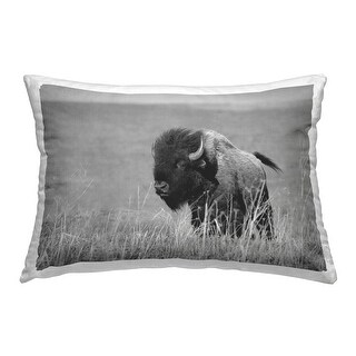 Stupell Bison with Reeds Decorative Printed Throw Pillow Design by ...