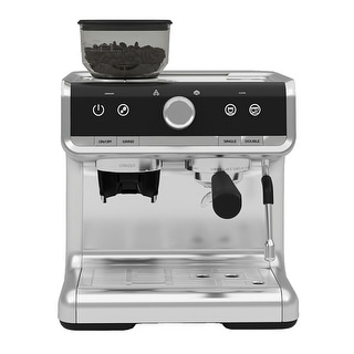 Espresso Coffee Maker Machine Built-In Bean Grinder Gun Grey - Bed Bath ...