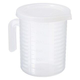 Graduated Beaker, 250ml PP Plastic Liquid Measuring Cup Double Sided ...