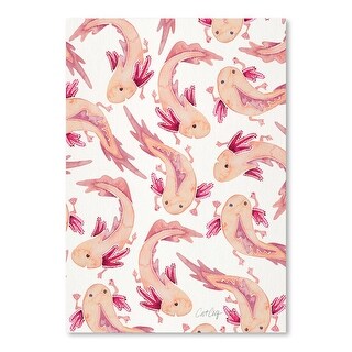 Americanflat - Axolotls Pattern by Cat Coquillette - 16"x20" Poster Art ...