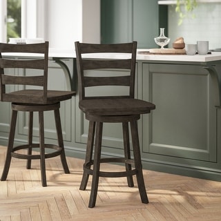 Commercial Wooden Swivel Counter Height Stool - Bed Bath & Beyond ...