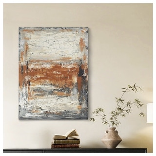Ashley Furniture Carmely Gray/White/Orange Wall Art - Bed Bath & Beyond ...