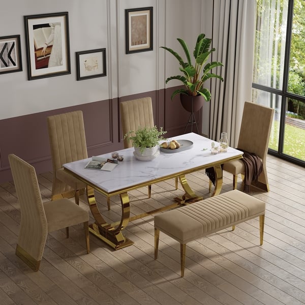 beige dining room set