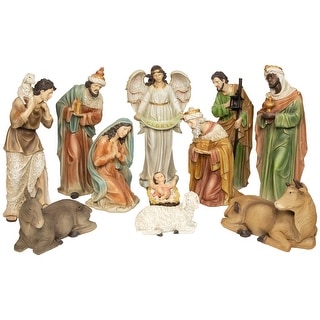 Large Tranquil Christmas Nativity Set - 22.75" - 11-Piece - Bed Bath ...