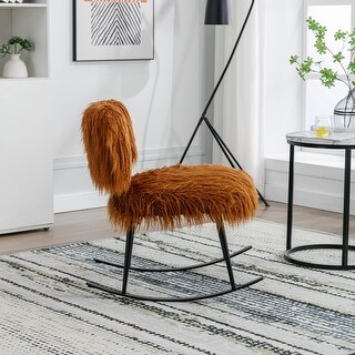 Faux Fur Rocking Chair - Bed Bath & Beyond - 39086197