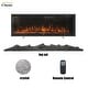 Clihome 50"-72" Recessed Wall-mounted Freestanding Electric Fireplace ...