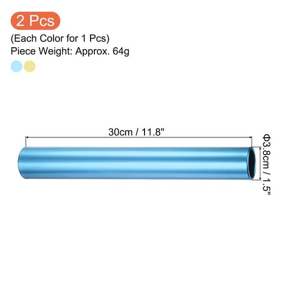 2pcs Relay Track Batons Aluminum Alloy Tube Field Race Stick Athletics ...