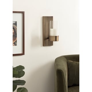 Kate and Laurel Rooks Metal Wall Sconce - Bed Bath & Beyond - 43803773