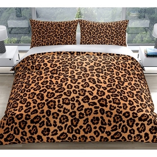 LEOPARD PRINT NATURAL Duvet Cover By Kavka Designs - Bed Bath & Beyond ...