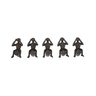 Aluminum Metal People Wall Decor - Set of 5 Brown or Gray - Roche River ...