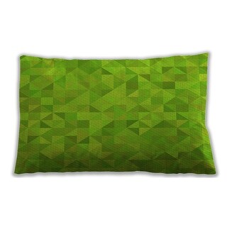 Ahgly Company Patterned Indoor-Outdoor Green Apple Green Lumbar Throw ...