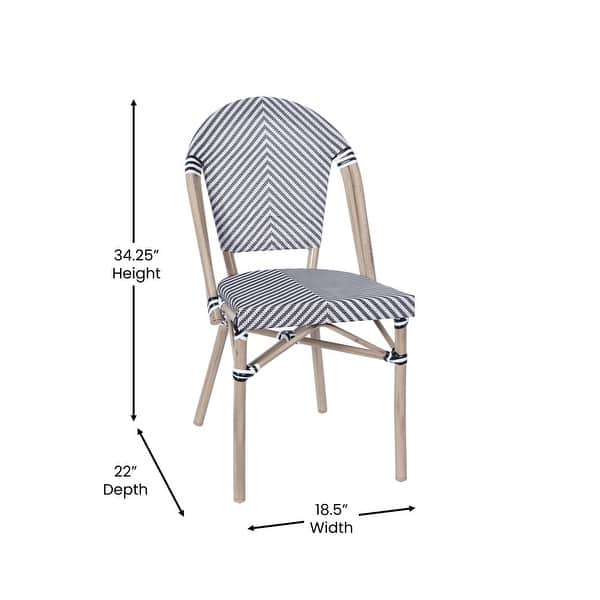 Stacking Bistro Chair with Metal Frame - Bed Bath & Beyond - 37290085