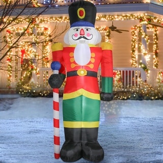 8.5 Ft Christmas Inflatables, Christmas Inflatables Nutcracker, Lighted ...