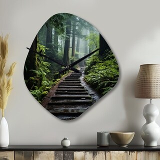 Designart - USA Muir Woods National Monument I - USA Large Wall Clocks ...