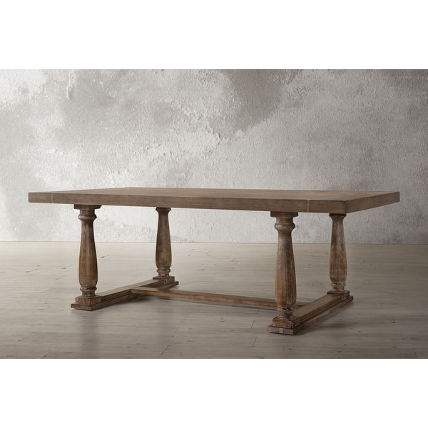 weathered oak table