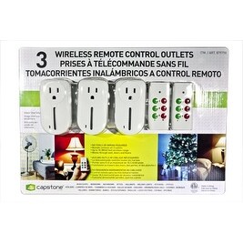 Indoor Remote Control Power Switch Outlet (3 Pack) - 120 Volt - Bed ...