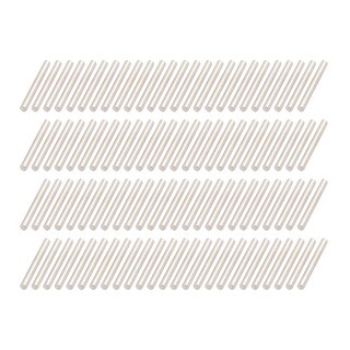 100Pcs Round Shaft Solid Steel Rods Axles 2.5mm x 22.5mm Silver Tone ...