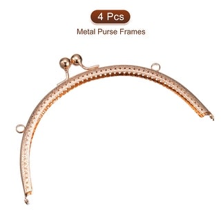 Metal Purse Frames - 8" 4Pcs Kiss Lock Clasp Frame Embossed Clutch ...